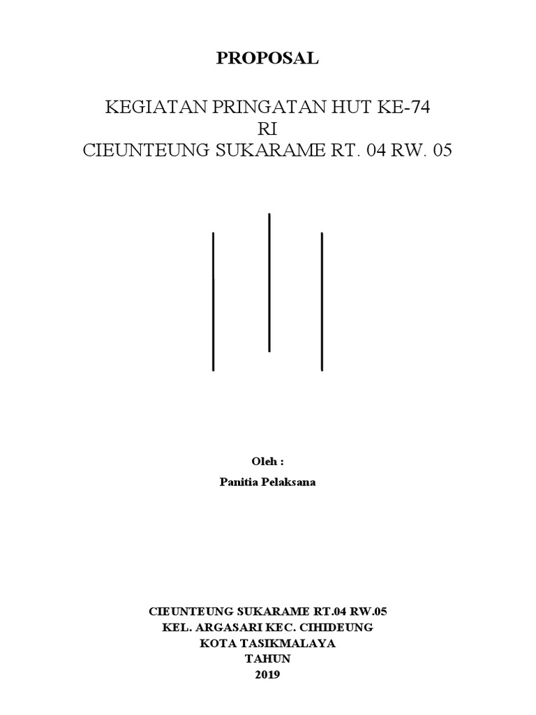 Contoh Proposal 17 Agustus | PDF