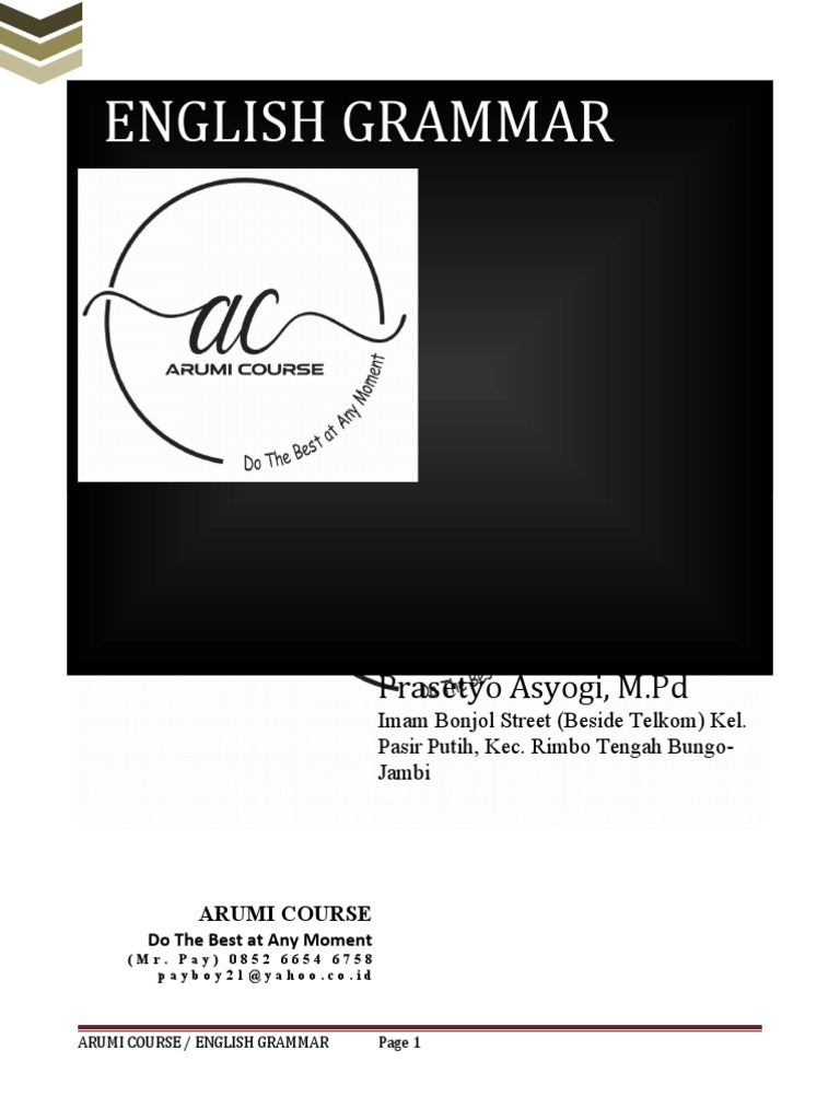 Modul English Grammar | PDF