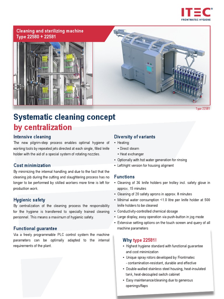 RS74 - ITEC Frontmatec Hygiene Cleaning and Sterilizing Machine Type ...