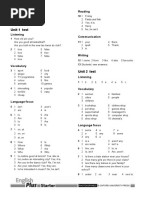 A2 Workbook Answer Key 1 | PDF
