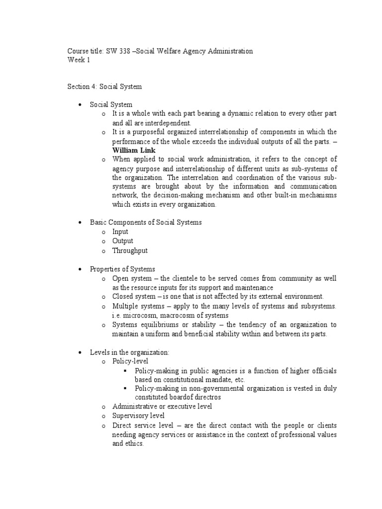 Social Systems | PDF