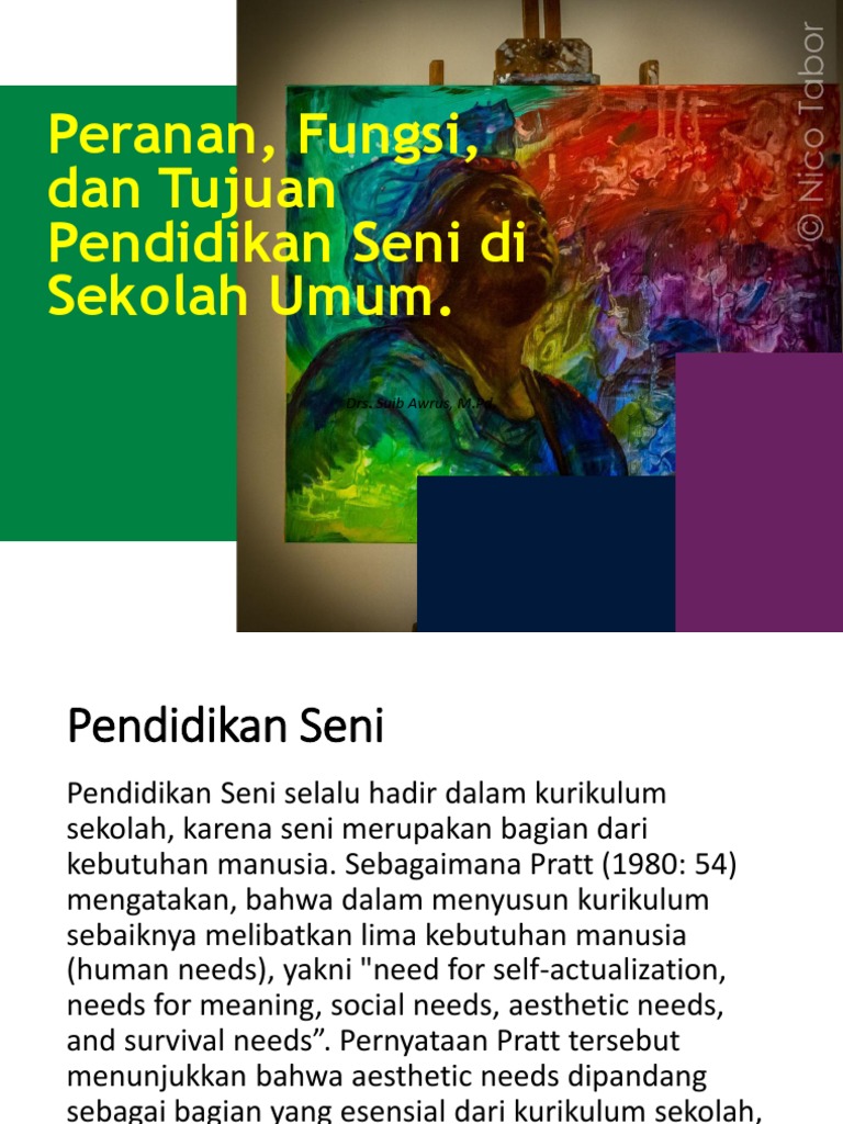 Pendidikan Seni di Sekolah | PDF