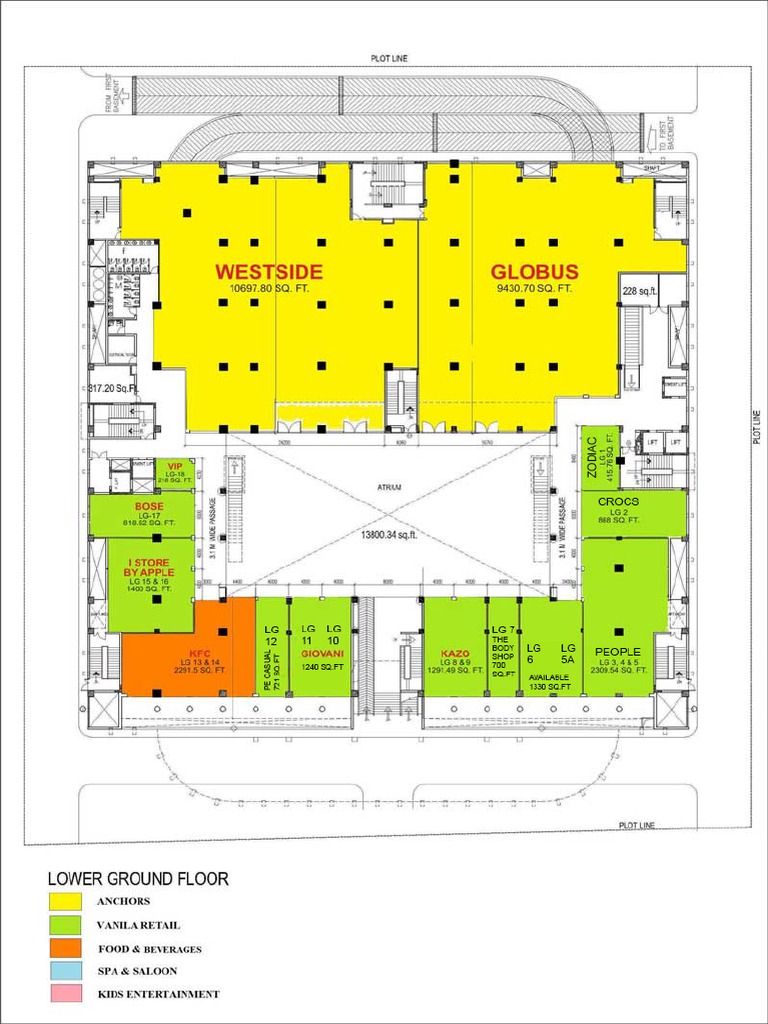 Wave Mall Ludhiana Floor Plan | PDF