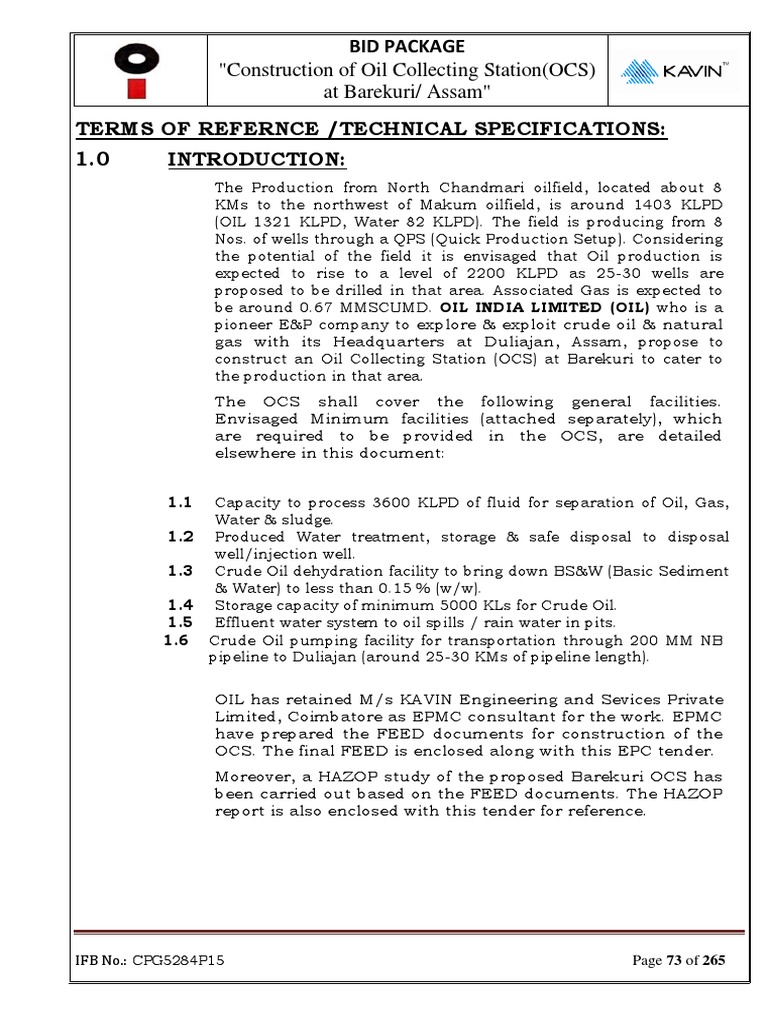 Scope of Work | PDF | Petroleum Reservoir | Petroleum
