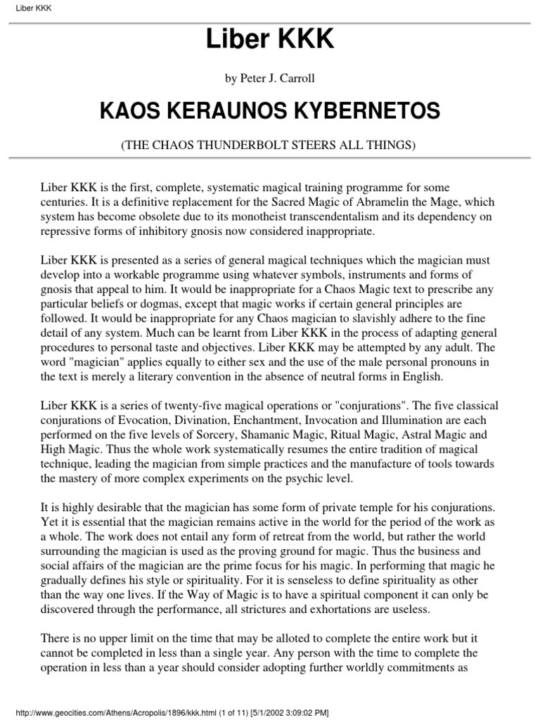Kaos Keraunos Kybernetos | PDF | Divination | Shamanism