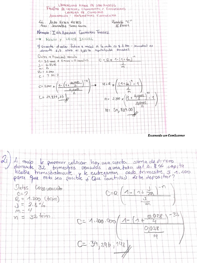 Práctica 6 Matefin... Iris Contreras | PDF