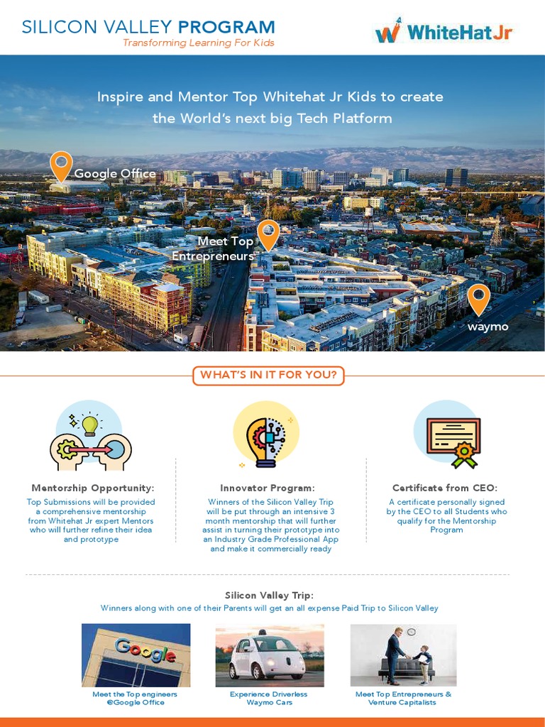 Silicon Valley Mentorship & Trip Program | PDF | Mentorship | Waymo