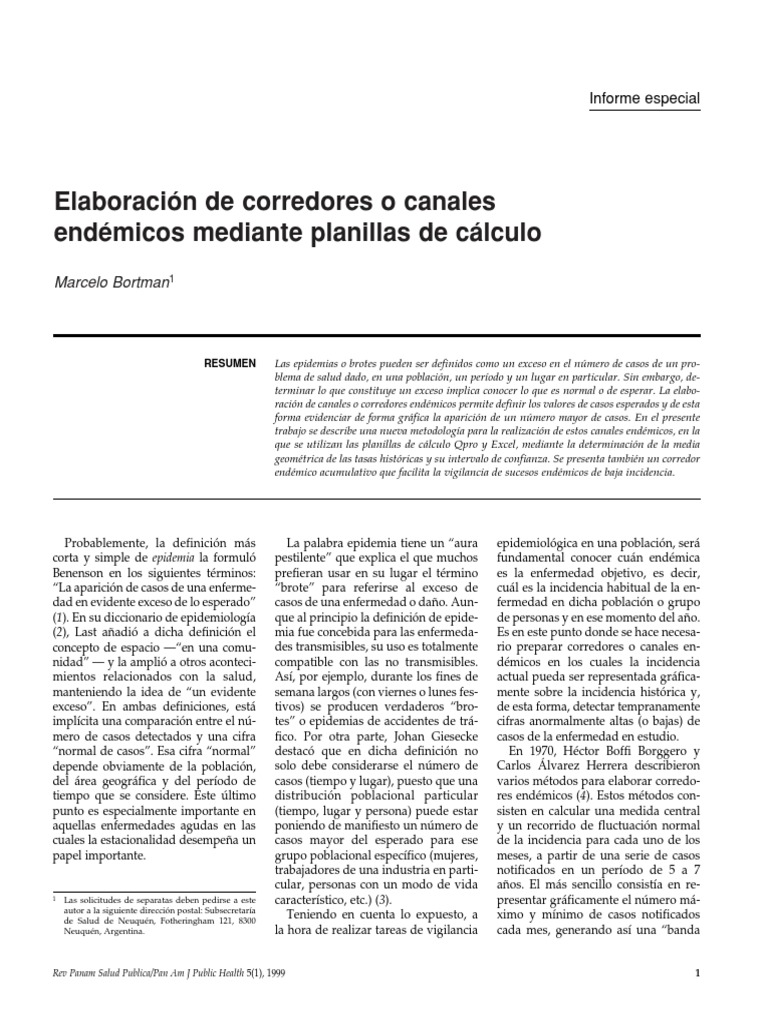 Corredor Endemico Analisis | PDF