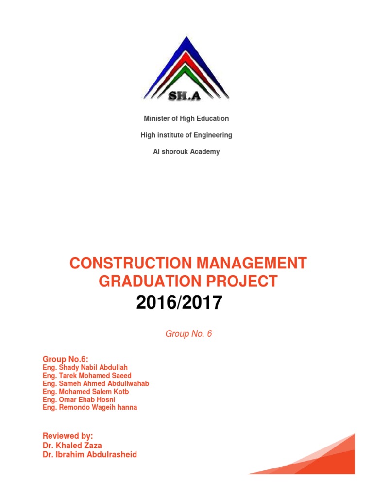 Construction Management Graduation Project: Minister of High Education ...