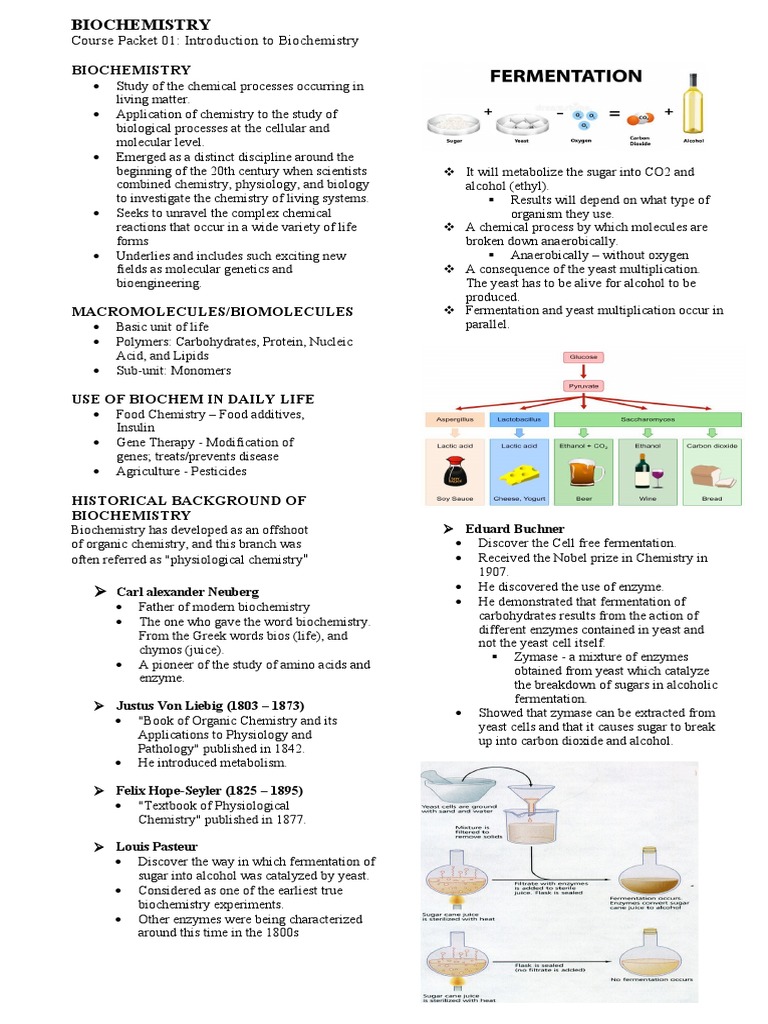 BIOCHEMISTRY 1 Transes | PDF | Chemistry | Biochemistry