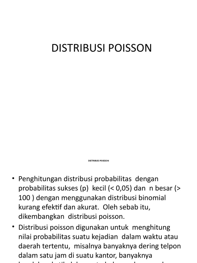 9 - Distribusi Poisson | PDF