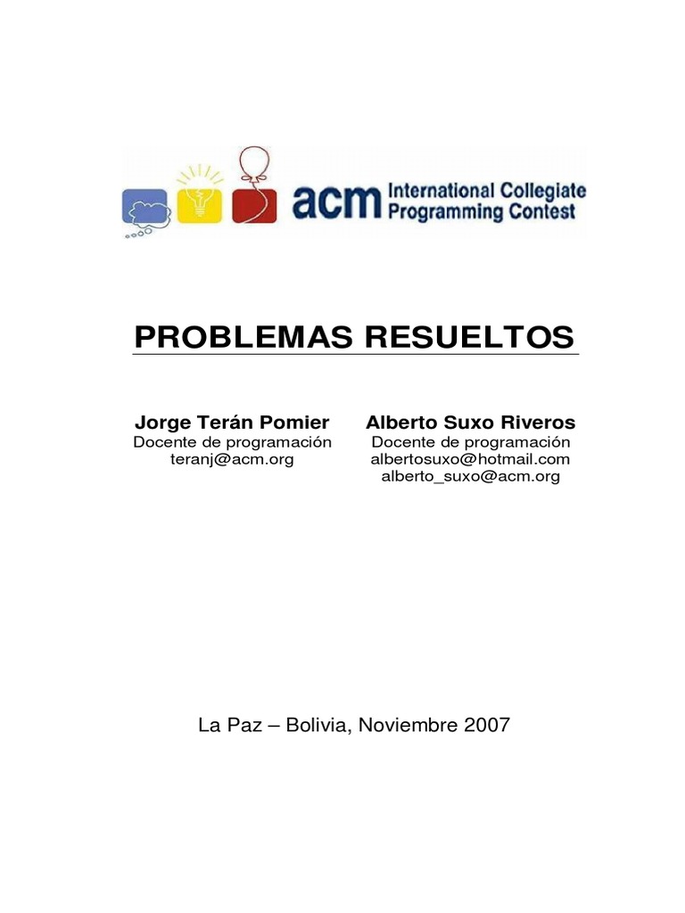 Solucionario de Ejercicios Del ICPC | PDF | Entero | Java (lenguaje de programación)