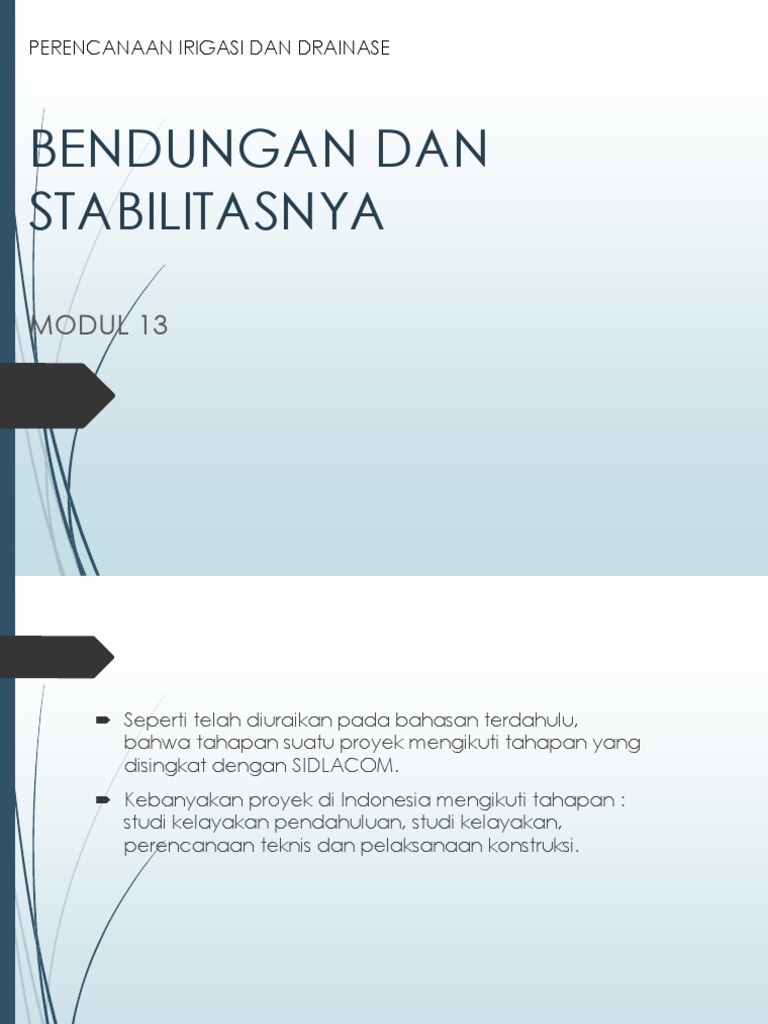 Modul 13 - Perencanaan Irigasi Dan Drainase | PDF