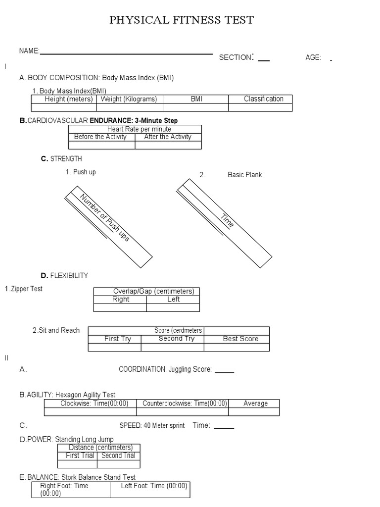 PFT Score Sheets | PDF