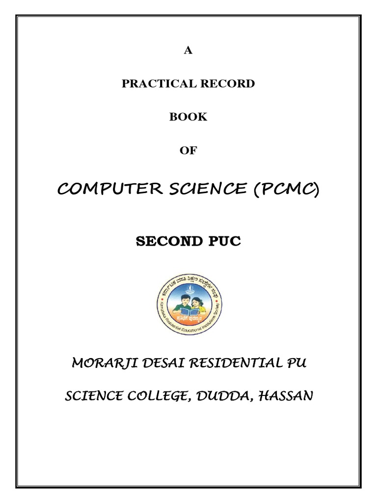 2nd Puc Lab Manual Dudda | PDF