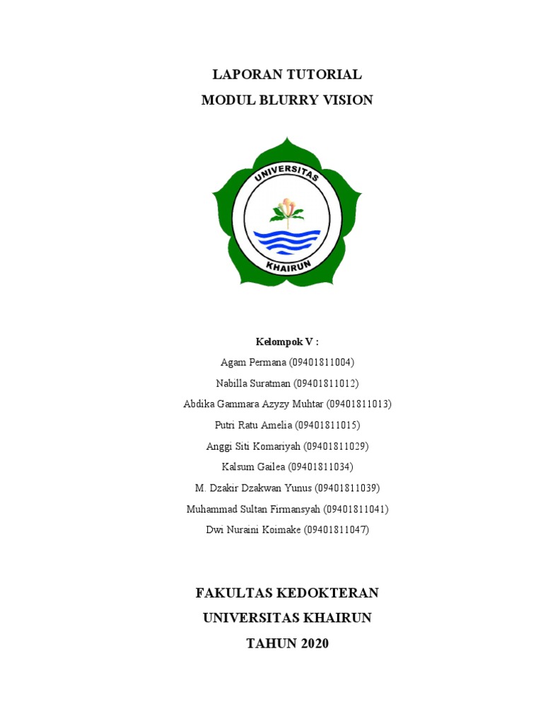 Laporan Tutorial Blurry Vision | PDF
