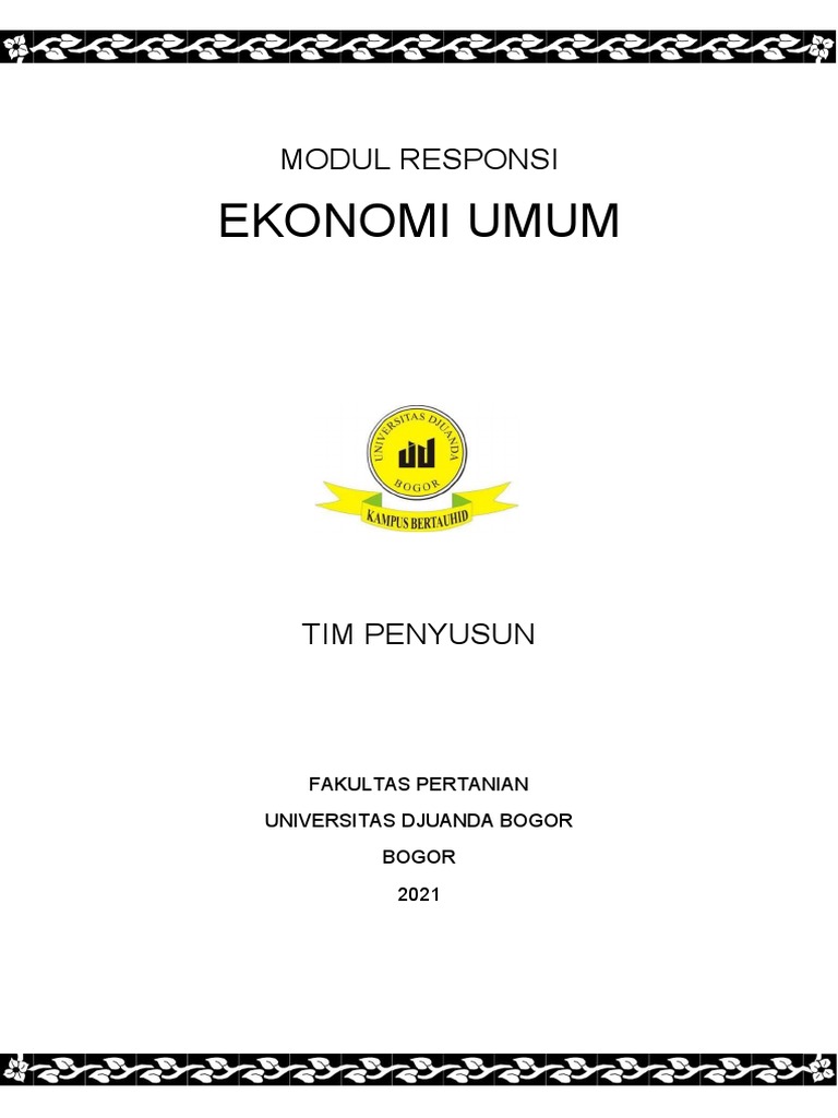 Modul Responsi Ekonomi Umum-2021 | PDF