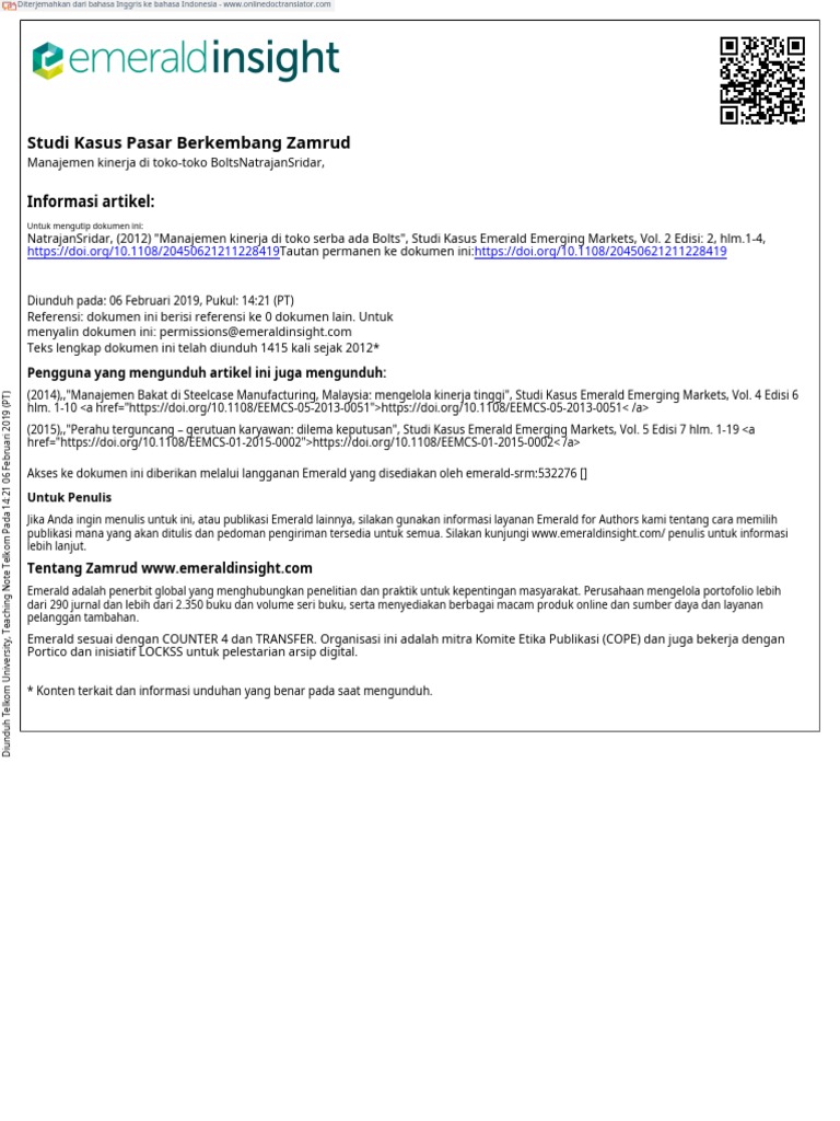 Case of Performance Management (1) .En - Id | PDF