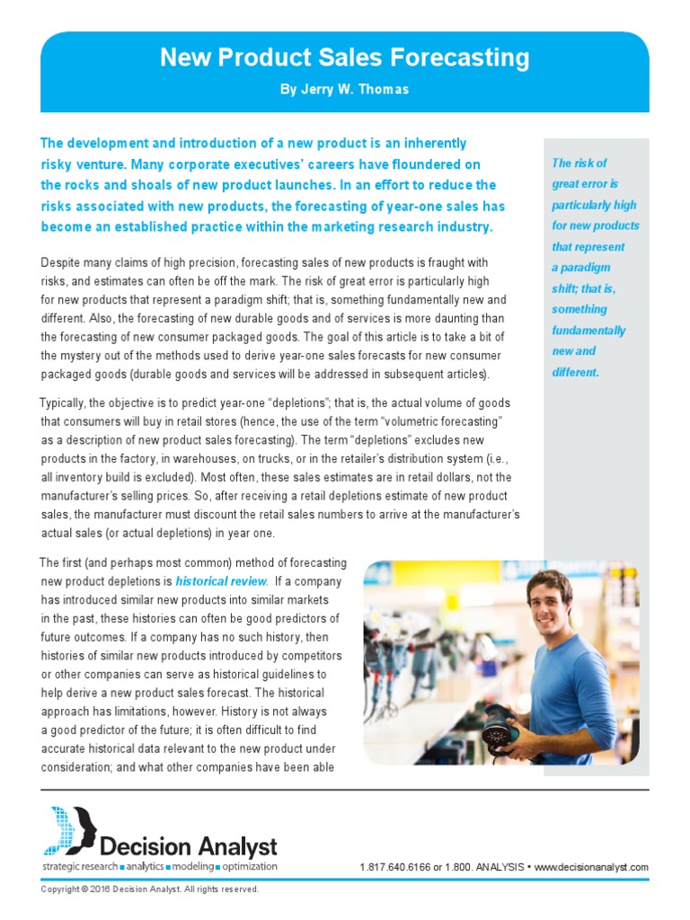 New Product Sales Forecasting | PDF | Forecasting | Retail
