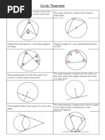 Circle Theorems Worksheet MW | PDF | Circle | Angle