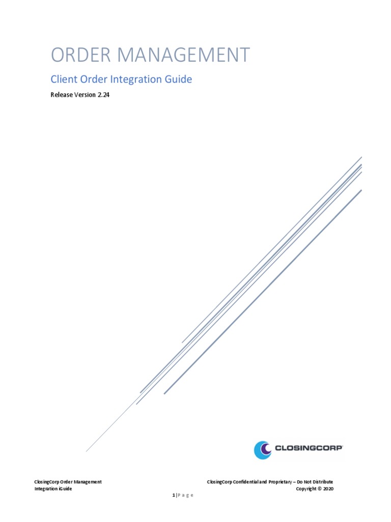 CCOM Client Order Integration Guide v2.24 | PDF | Hypertext Transfer Protocol | Information ...