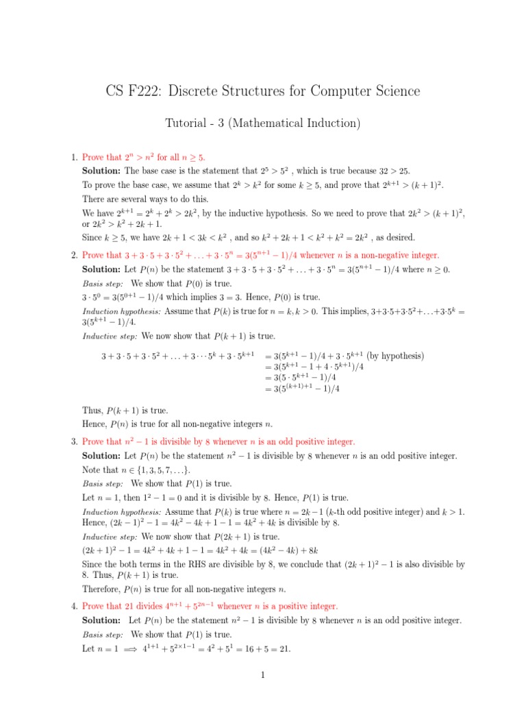 Tutorial 3 | PDF | Mathematical Logic | Mathematical Objects