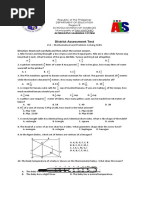 Alternative Learning System - 2019 Actual ALS & A&E Test Mathematics ...