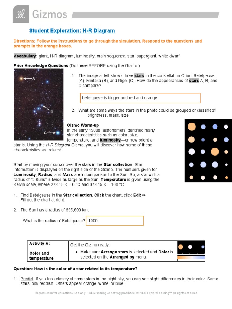 Henry Williams - Student - BroughtonHS - H-R Diagram Gizmo | Download ...