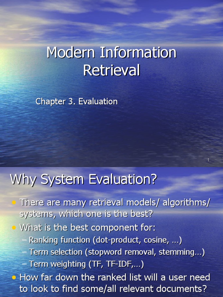 Modern Information Retrieval | PDF | Information Retrieval ...