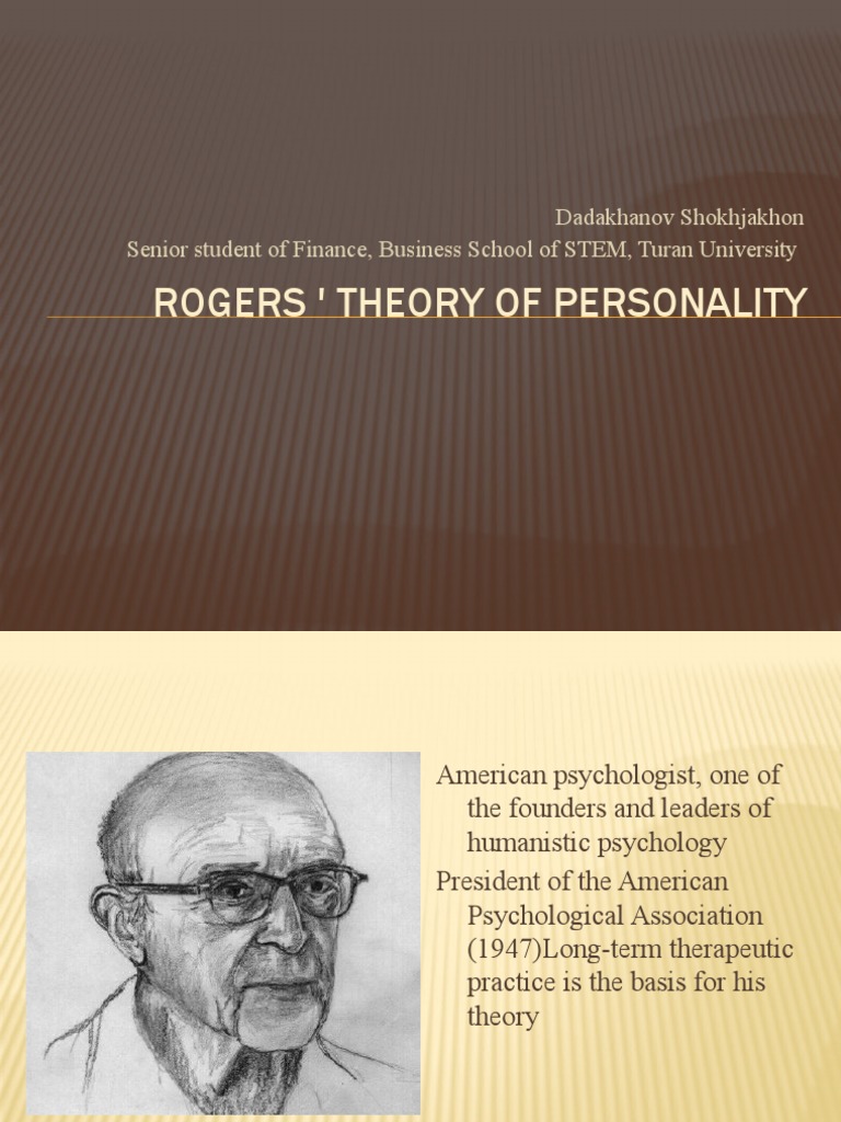 Carl Rogers' Theory of Personality | PDF | Psychotherapy | Psychology