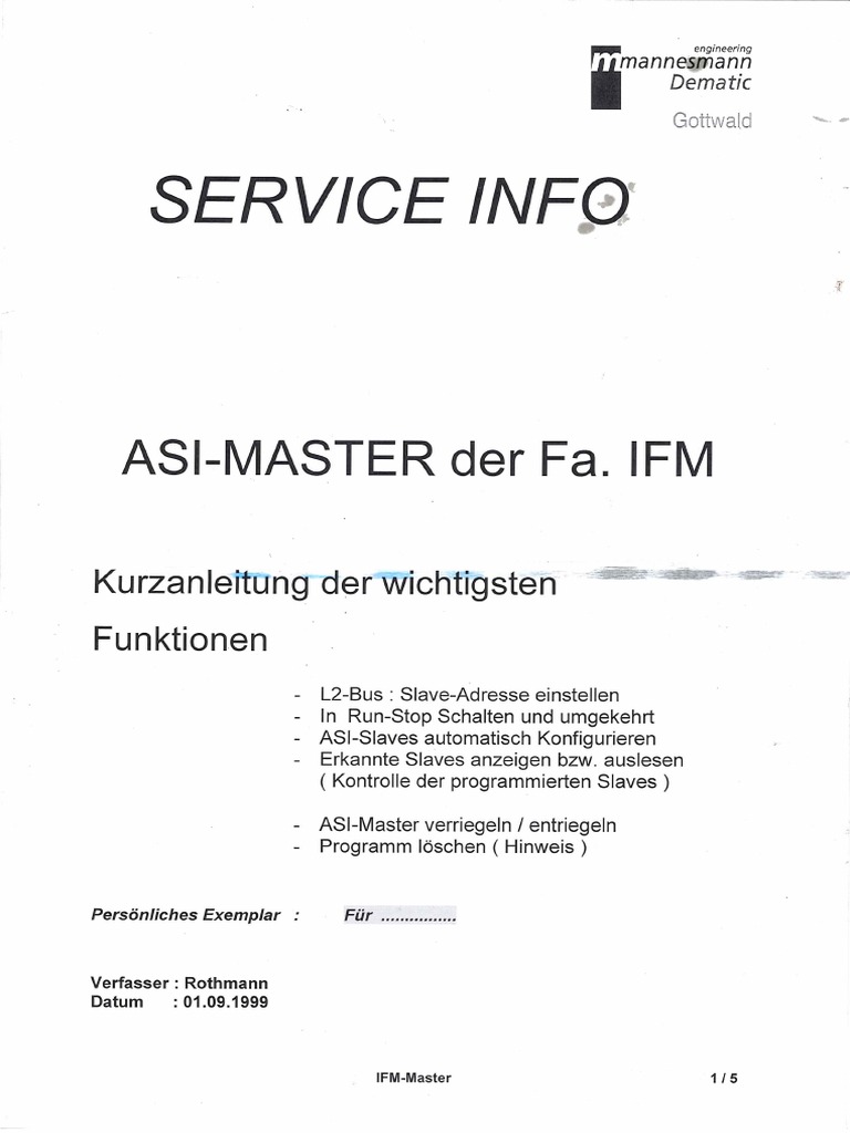 Asi-Master Programmazione Gottwald | PDF