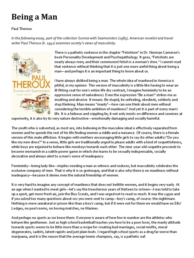 Critique of American Masculinity | PDF | Masculinity | Feminism