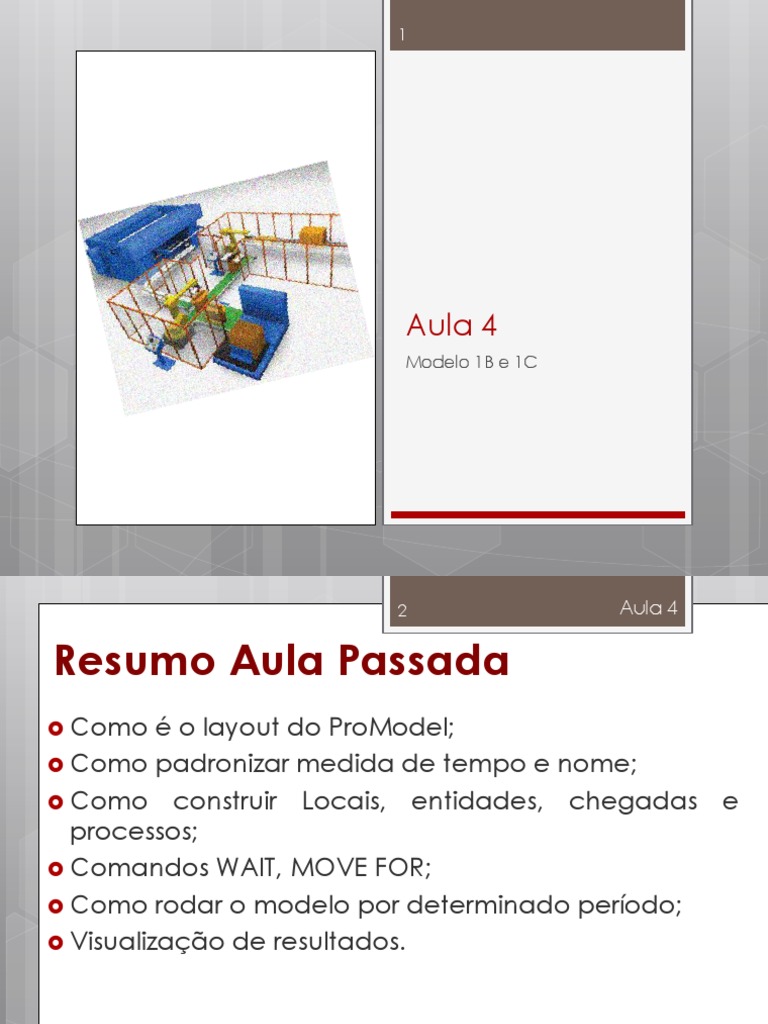 Modelos de simulação de produção com ProModel | PDF