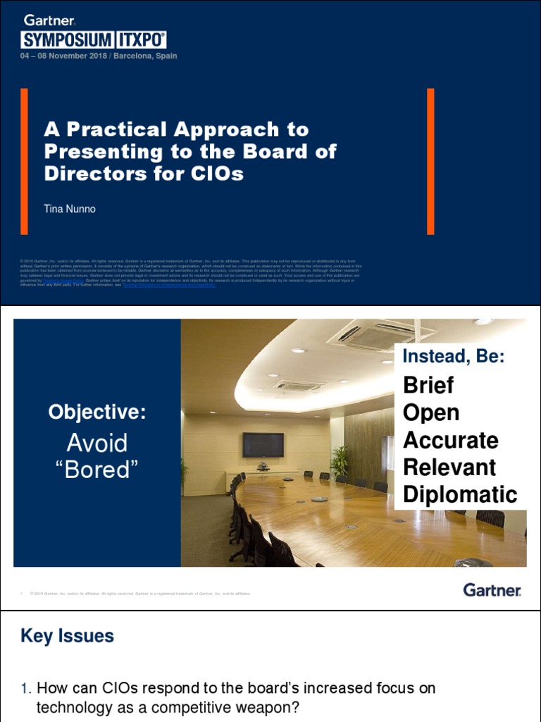How To Present To The BOD | PDF | Chief Information Officer | Sales