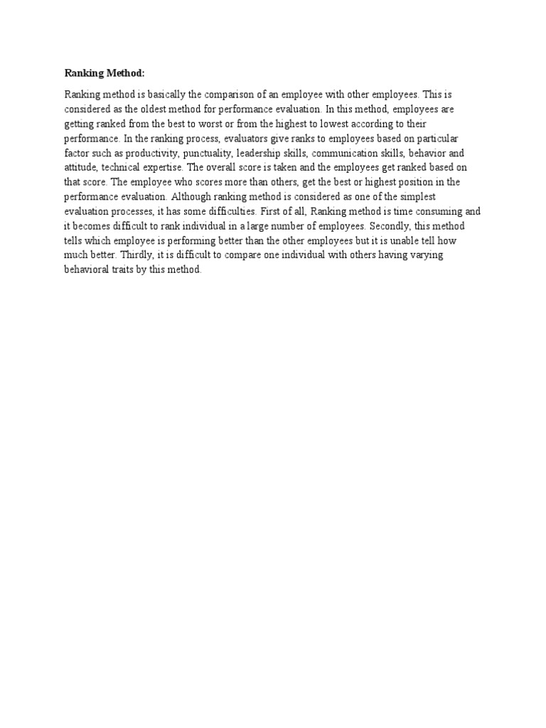 Ranking Method | PDF