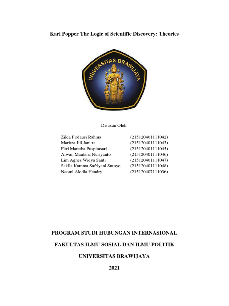 Karl Popper The Logic of Scientific Discovery-Kelompok 4 | PDF | Filsafat