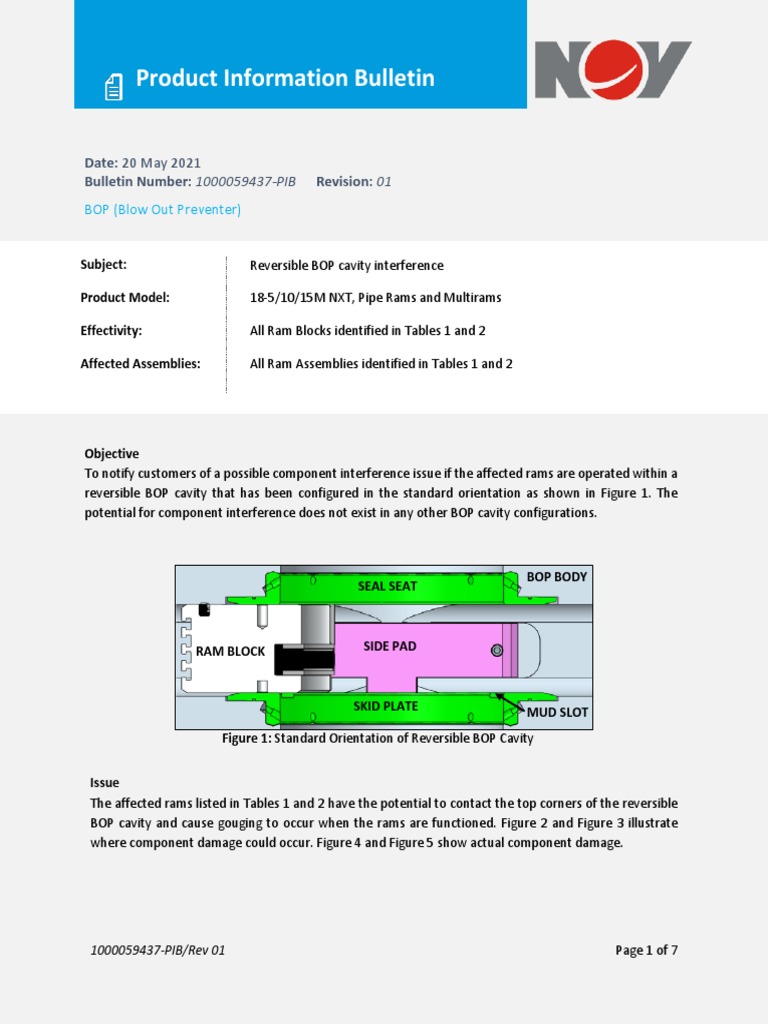 Product Information Bulletin: Date: Bulletin Number: 1000059437-PIB ...