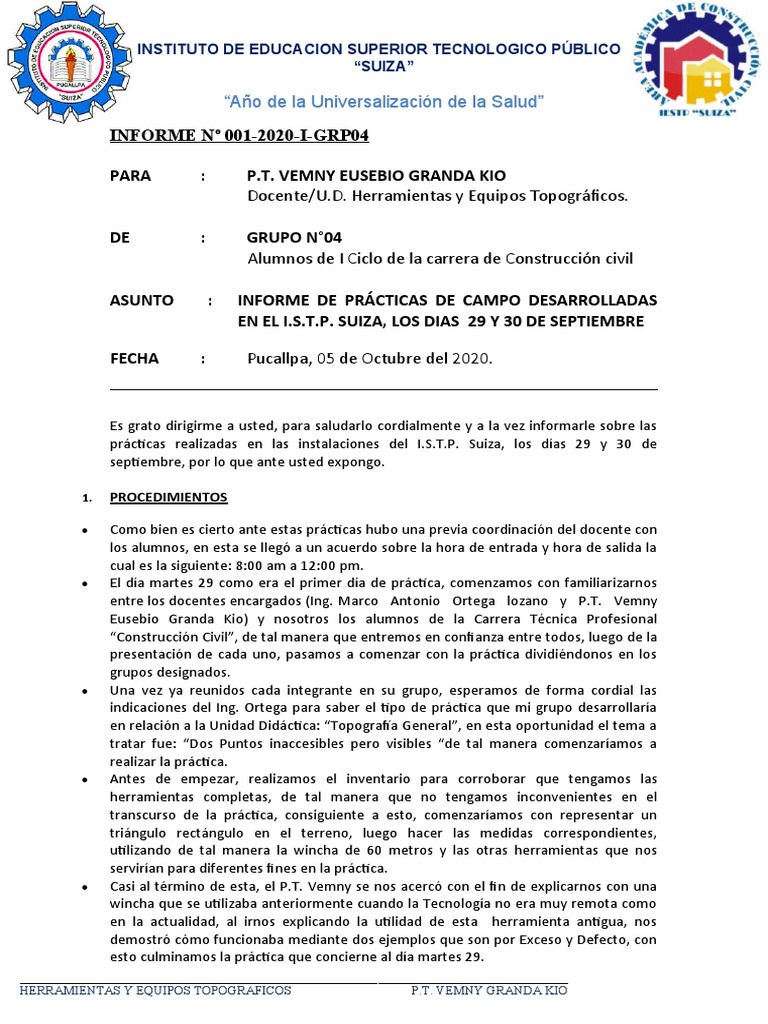 Modelo de Informe Simple | PDF