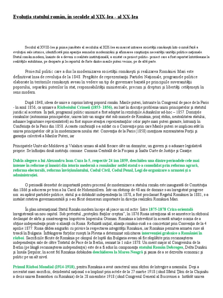 Evoluţia Statului Roman | PDF