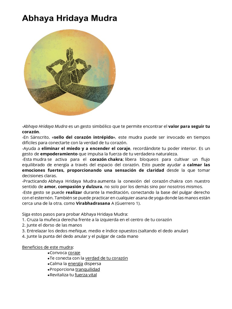 Abhaya Hridaya Mudra | PDF
