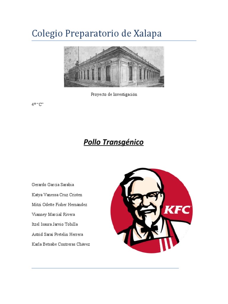 Pollo Transgénico | PDF | Organismo genéticamente modificado | Comida ...