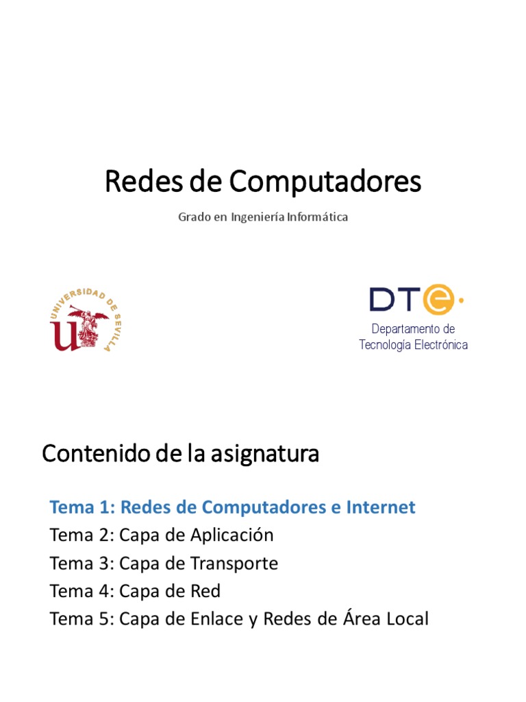 RC Tema1 | PDF | Red de computadoras | Protocolos de internet