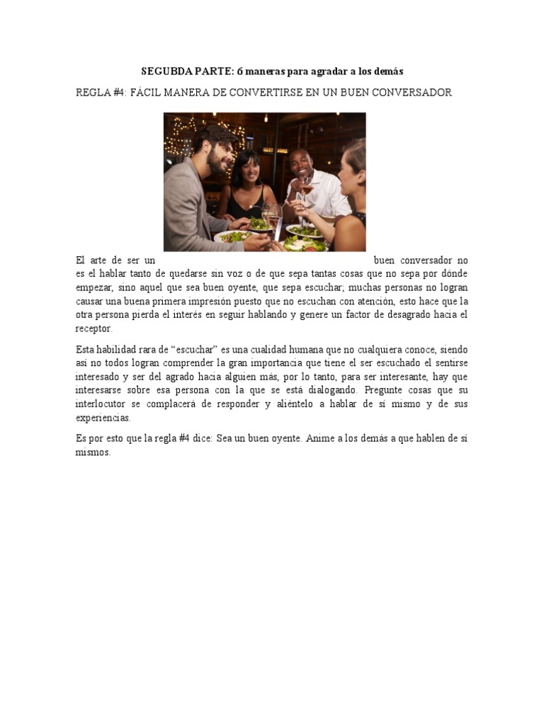 Facil Manera de Convertirse en Un Buen Conversador | PDF