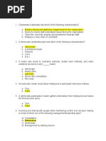Leadership Multiple Choice Questions-2 PDF | PDF | Self Awareness ...