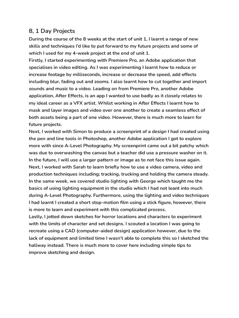 Unit 1 Evaluation | PDF | Adobe Photoshop