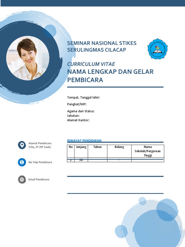 Riwayat Pendidikan dan Profil Pembicara | PDF