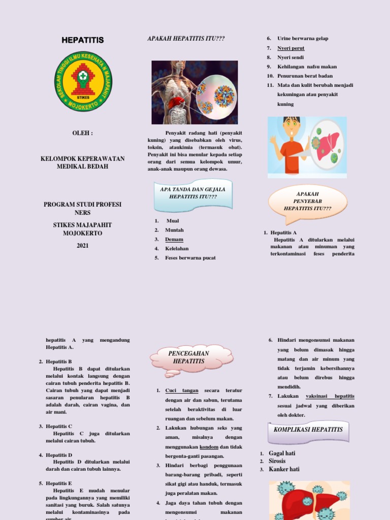 Leaflet Penyuluhan Hepatitis | PDF