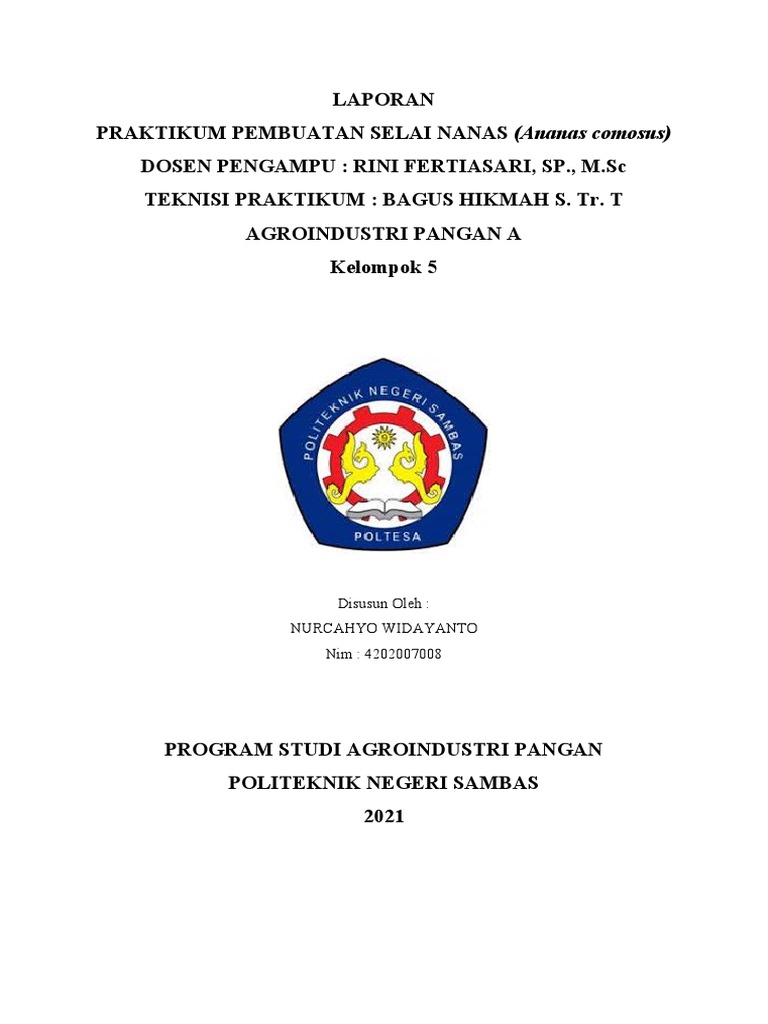 Laporan Nanas Cahyo | PDF