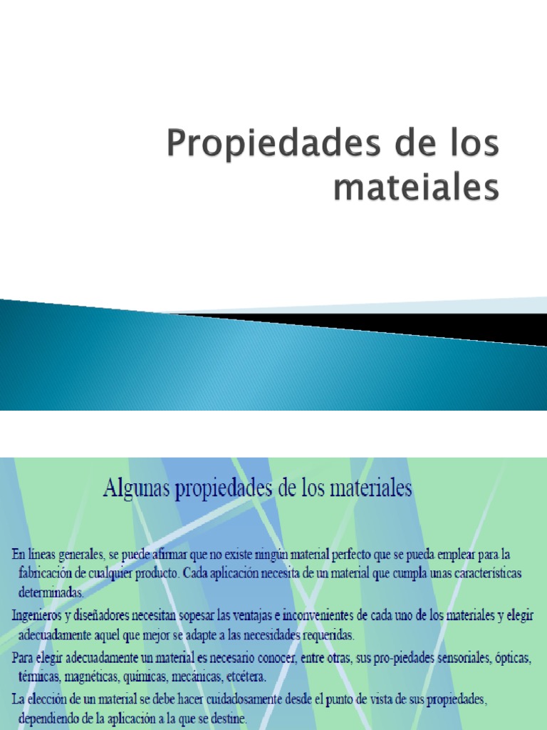 1 Propiedades de Los Mateiales | PDF