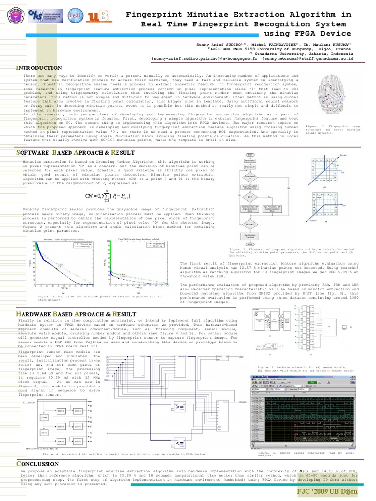 Poster Magang | PDF | Fingerprint | Field Programmable Gate Array